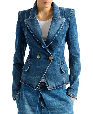 Balmain Denim 2-button Jacket - Blue