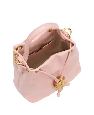 Balmain Pulse Bucket Bag In Smooth Leather - Pink
