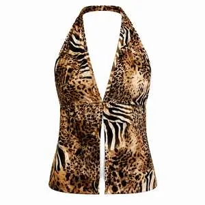 CHIARELLA Nas Top- Leopard Print