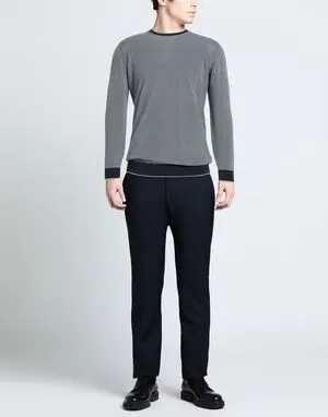FILIPPO DE LAURENTIIS Midnight Cotton Jacquard Knit Crewneck Sweater