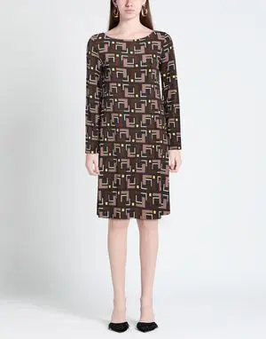 Malìparmi Geometric Print Long Sleeve Mini Dress