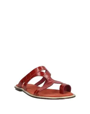 FERRAGAMO Calfskin Thong Sandals