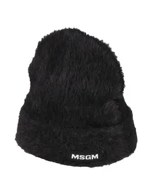 MSGM Hat Size Polyamide, Wool, Acrylic - Black