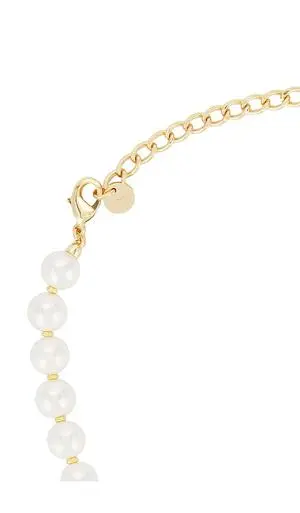 SELF-PORTRAIT Shell And Pearl Necklace In Metallic