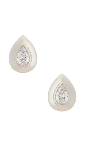Shashi Carson Stud Earrings In Metallic