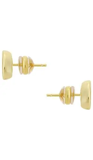 Shashi Marquise Bezel Stud In Metallic