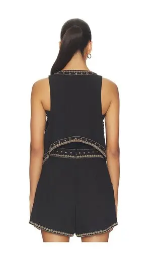 SPELL Night Sky Vest In Black