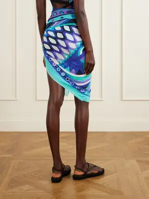 Emilio Pucci Printed Cotton-voile Pareo