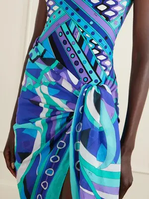 Emilio Pucci Printed Cotton-voile Pareo