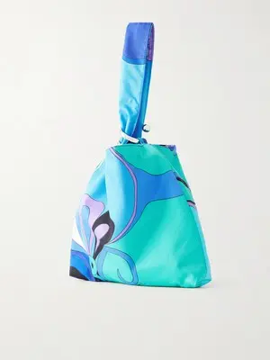 Emilio Pucci Emilio Printed Silk Twill Clutch Bag