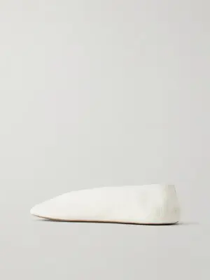 THE ROW Fay Leather Ballet Flats - Neutrals