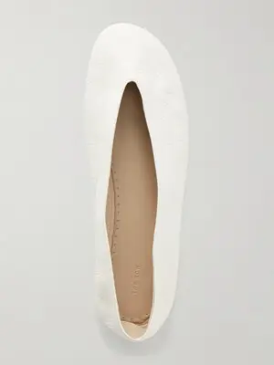 THE ROW Fay Leather Ballet Flats - Neutrals