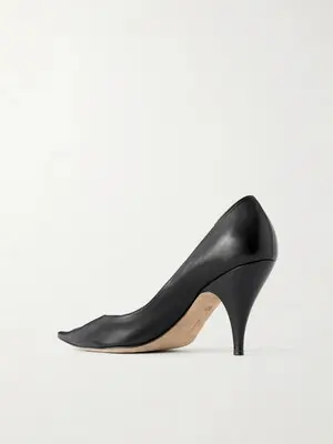 THE ROW Liisa Waxed Suede Pumps