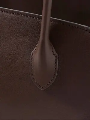 THE ROW Marlo 12 Leather Tote - Brown