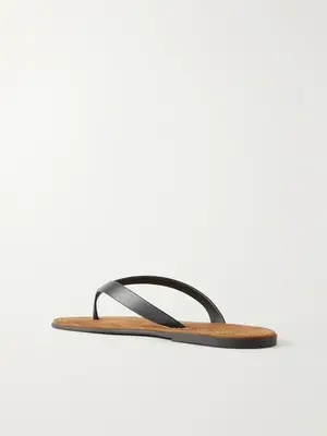 THE ROW Beach Leather Flip Flops