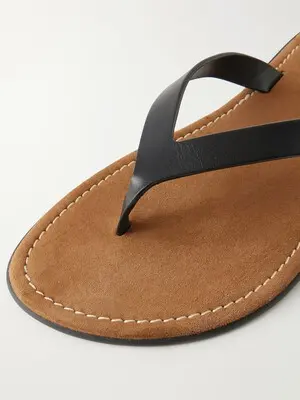 THE ROW Beach Leather Flip Flops
