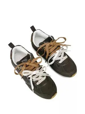 Kurt Geiger Embellished Leopard Print Sneakers