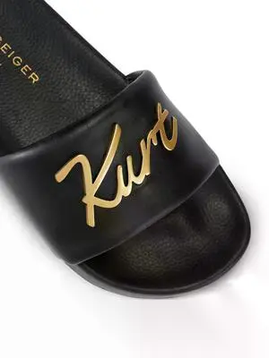 Kurt Geiger Cursive Branding Kurt Sandals