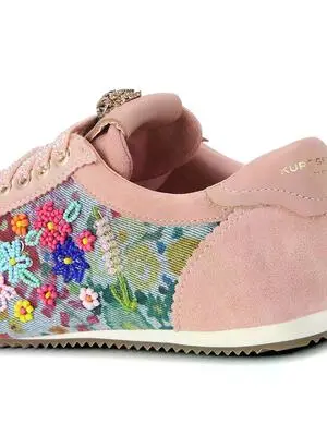 Kurt Geiger Islington Floral-print Embellished Sneakers