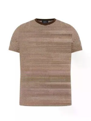 A.p.c. Striped T-shirt - Brown