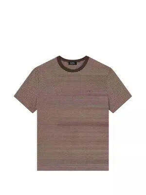 A.p.c. Striped T-shirt - Brown