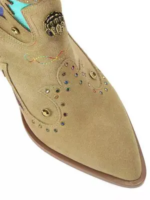 Kurt Geiger Kensington Embellished Suede Boots