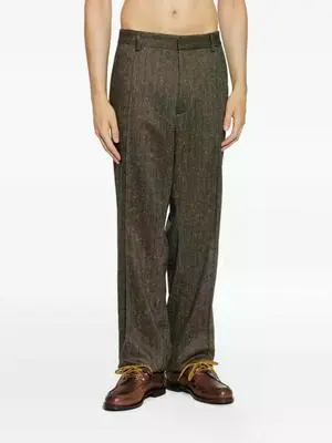 Dsquared2 Herringbone Pattern Trousers - Brown