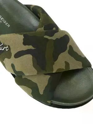 Kurt Geiger Baron Camouflage Sandals - Green