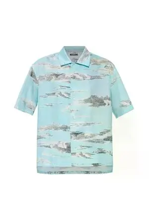 Moschino Printed Short-sleeve Shirt - Blue