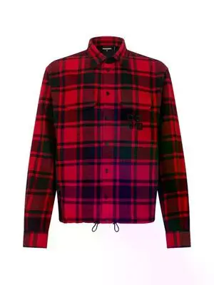 Dsquared2 Hybrid Drawstring Overshirt - Red