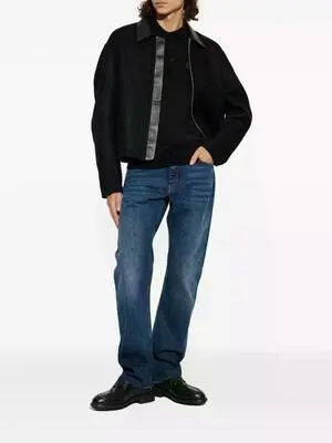Givenchy Wool Jacket With Leather Collar