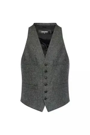 Dsquared2 Melange Effect Waistcoat