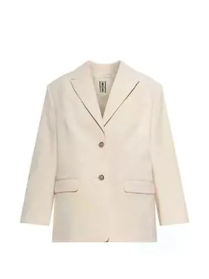 BY MALENE BIRGER Adele Single-breasted Peak-lapel Blazer - Neutrals