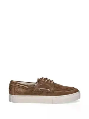 VAGABOND SHOEMAKERS Paul 2.0 Suede Lace-up Boat Shoes - Brown