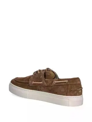 VAGABOND SHOEMAKERS Paul 2.0 Suede Lace-up Boat Shoes - Brown