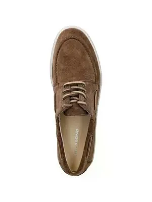 VAGABOND SHOEMAKERS Paul 2.0 Suede Lace-up Boat Shoes - Brown