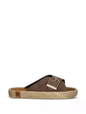 BOHONOMAD Buckle-fastening Rope-trimmed Espadrilles - Brown