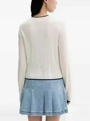From Future Contrast Trim Cardigan