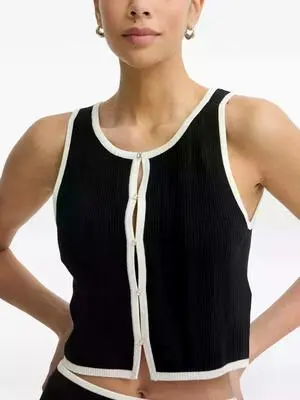 From Future Contrast Trim Top