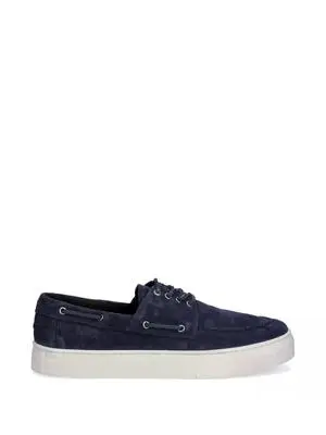 VAGABOND SHOEMAKERS Paul 2.0 Suede Lace-up Boat Shoes - Blue