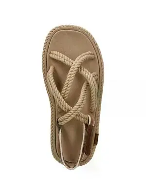 BOHONOMAD Rope Detail Platform Espadrilles