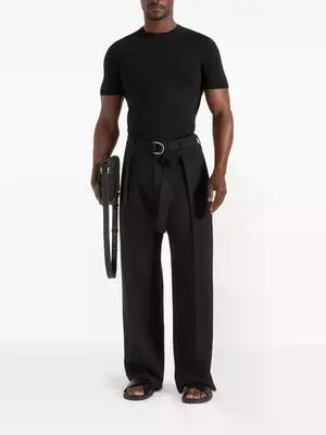 Manière De Voir Belted Wide-leg Trousers