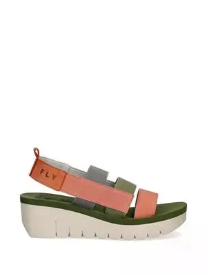 Fly London Multi-strap Wedge Sandals - Pink
