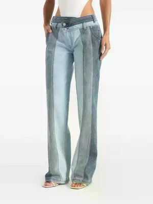 Manière De Voir Jacinda Panelled Jeans Blue