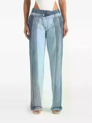 Manière De Voir Jacinda Panelled Jeans - Blue