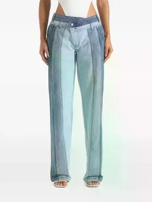 Manière De Voir Maniere De Voir Jacinda Colour Block Denim Jeans - Blue