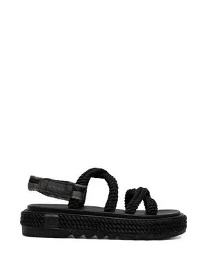 BOHONOMAD Rope Detail Espadrilles - Black