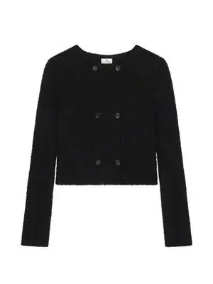 COURREGES Courrèges Bouclette-Knit Double-Breasted Jacket