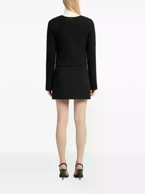 COURREGES Bouclette-knit Double-breasted Jacket