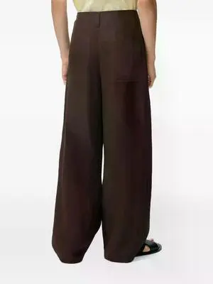 Loewe Pleated Logo Patch Trousers